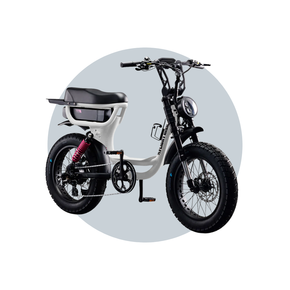 Flight Risk FR333 eBike - White: Stylish and Powerful Ride